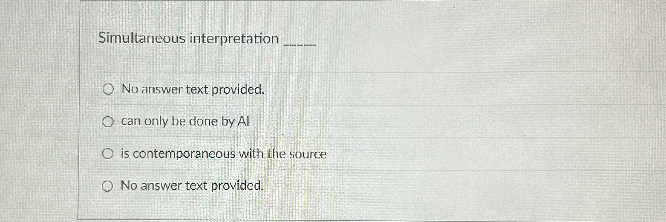 Solved Simultaneous interpretationNo answer text | Chegg.com