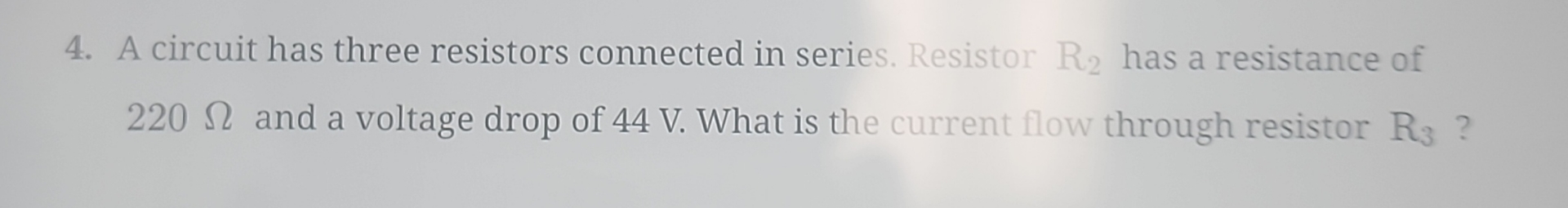 Solved A circuit has three resistors connected in series. | Chegg.com