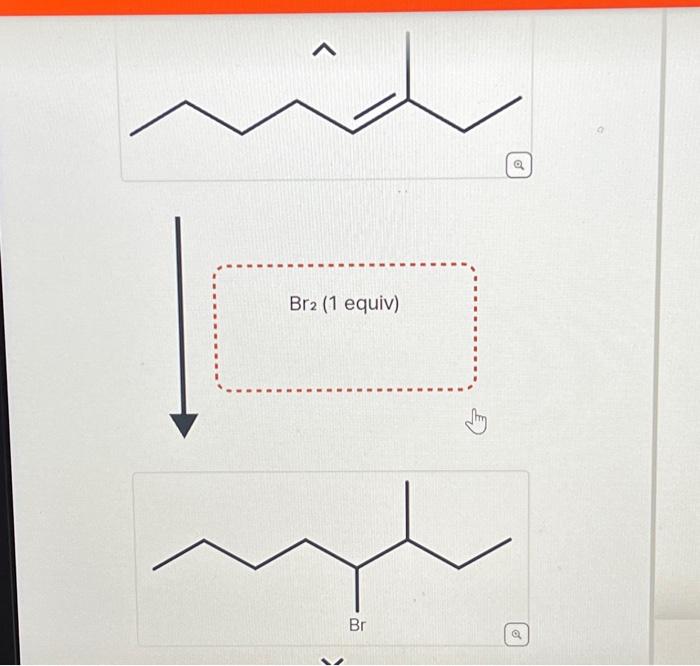 Solved QA ↓HCl (1 equiv) B ↓Br2 (1 equiv) C NaBr D HBr (1 | Chegg.com