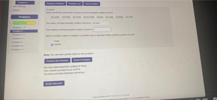 Solved Pro2 Previous Problem Problema Nerd Problem Grad | Chegg.com