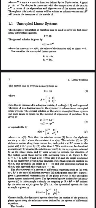 Solved 1. Find the general solution and draw the phase | Chegg.com