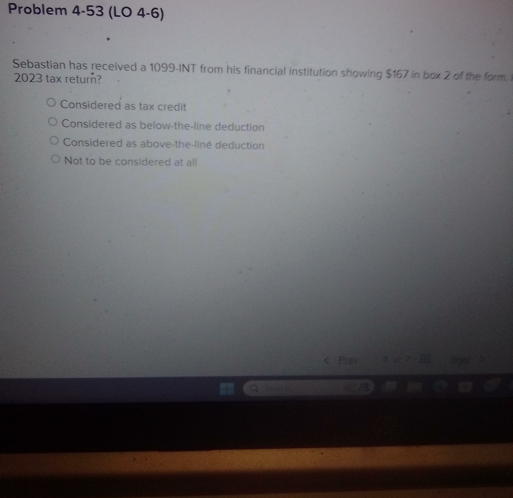 Solved Problem 4-53 (LO 4-6)Sebastian has received a | Chegg.com