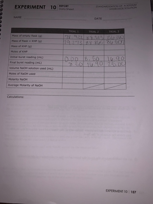 Solved UU ANITOUESTIONS EXPERIMENT 10 PRE-LABORATORY | Chegg.com