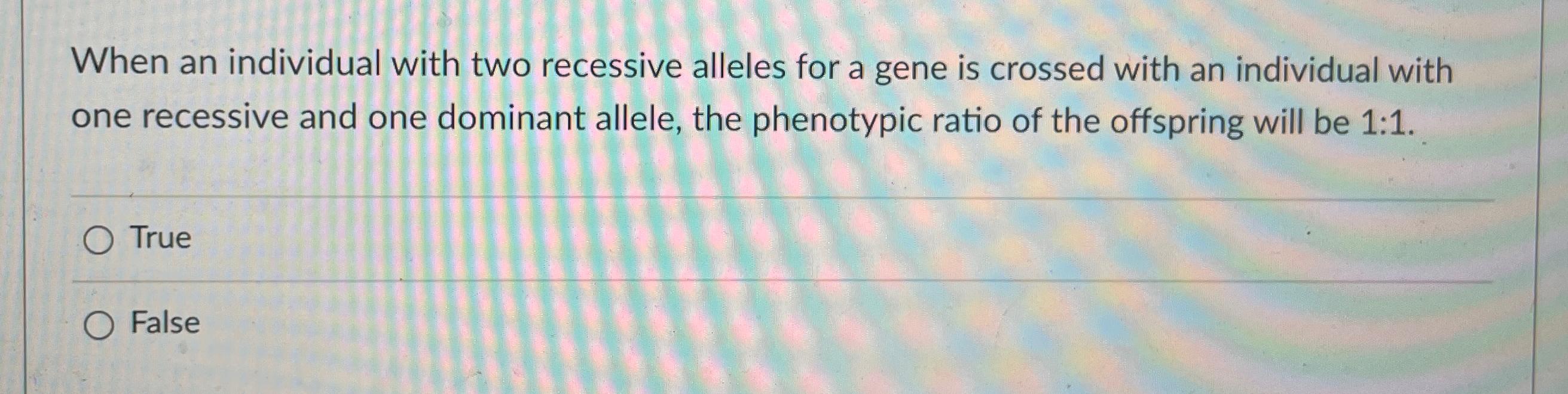 Solved When an individual with two recessive alleles for a | Chegg.com