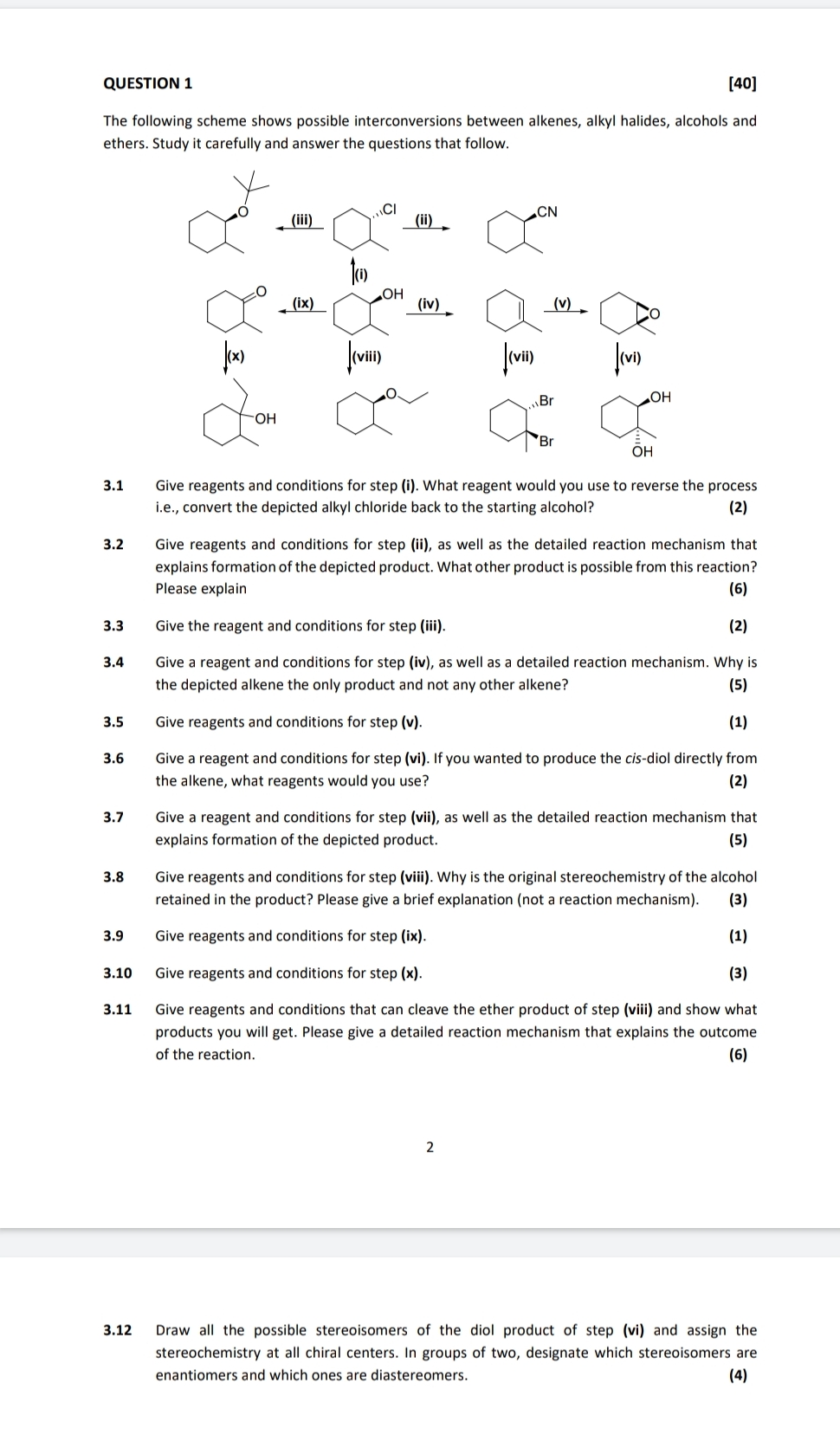 Solved QUESTION 1[40]The following scheme shows possible | Chegg.com