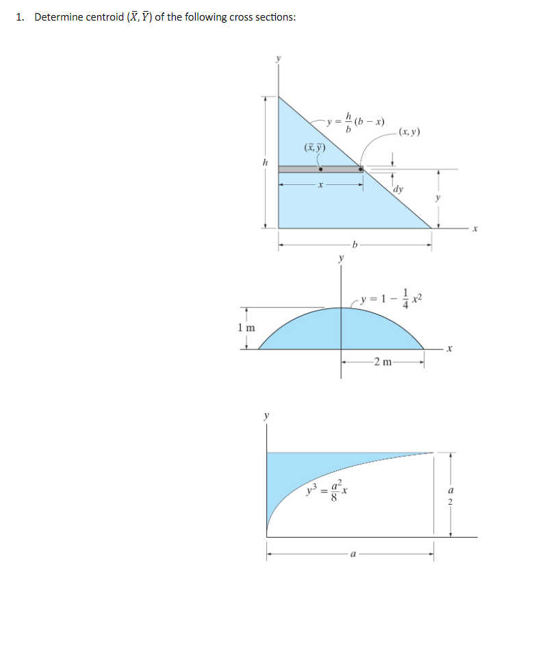 Solved Determine centroid (x‾,bar (Y)) ﻿of the following | Chegg.com