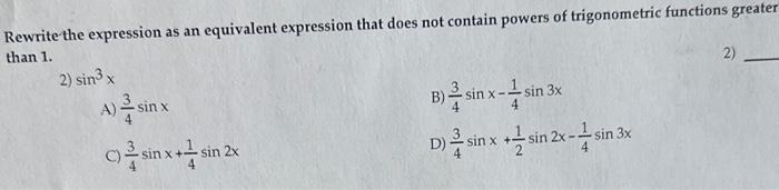 Solved Rewrite the expression as an equivalent expression | Chegg.com