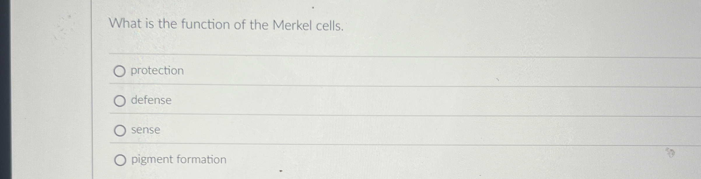 Solved What is the function of the Merkel | Chegg.com