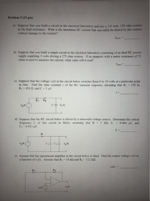 Solved Problem 5 (25 pts) a) Suppose that you build a | Chegg.com