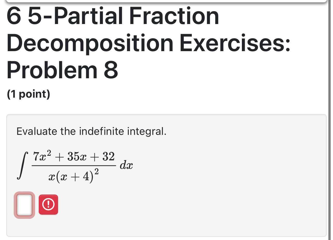Solved by an EXPERT 6 5-Partial Fraction Decomposition Exercises ...