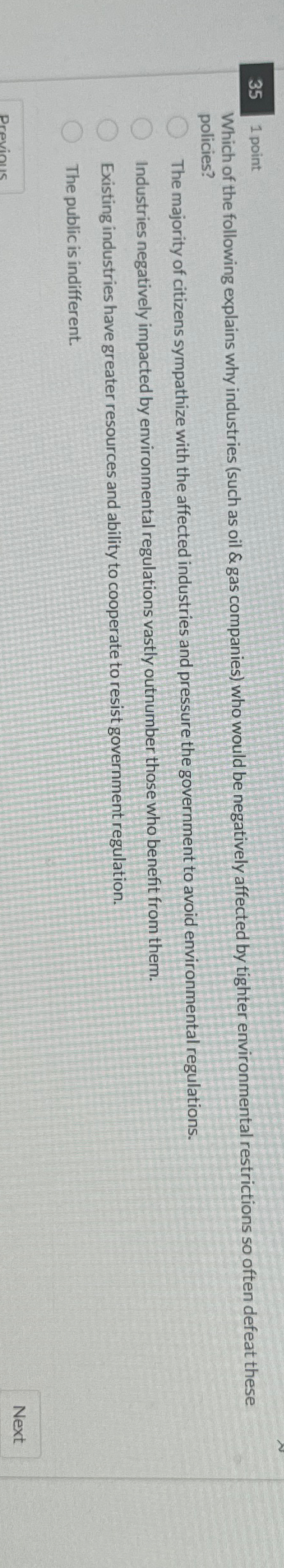Solved 351 ﻿pointWhich of the following explains why | Chegg.com