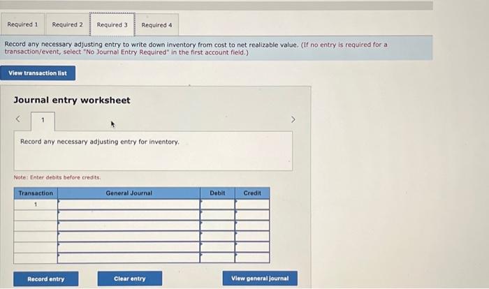 Solved Problem 6-4A (Algo) Report inventory using lower of | Chegg.com