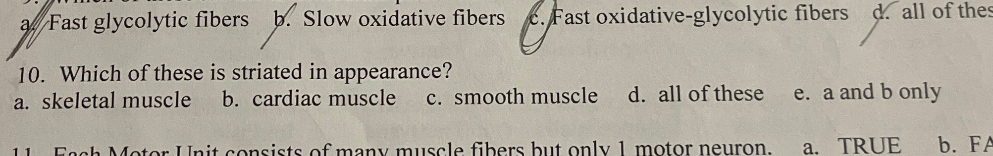 Solved Which of these is striated in appearance?a. ﻿skeletal | Chegg.com
