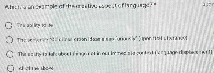 Solved Which is an example of descriptivism? * Place commas | Chegg.com