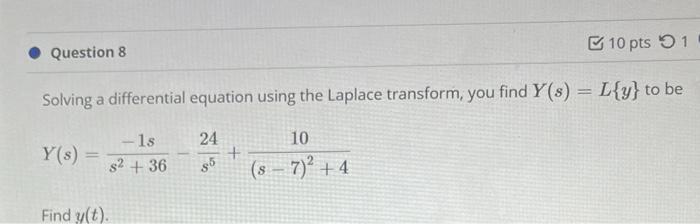 Solved Given the differential equation | Chegg.com