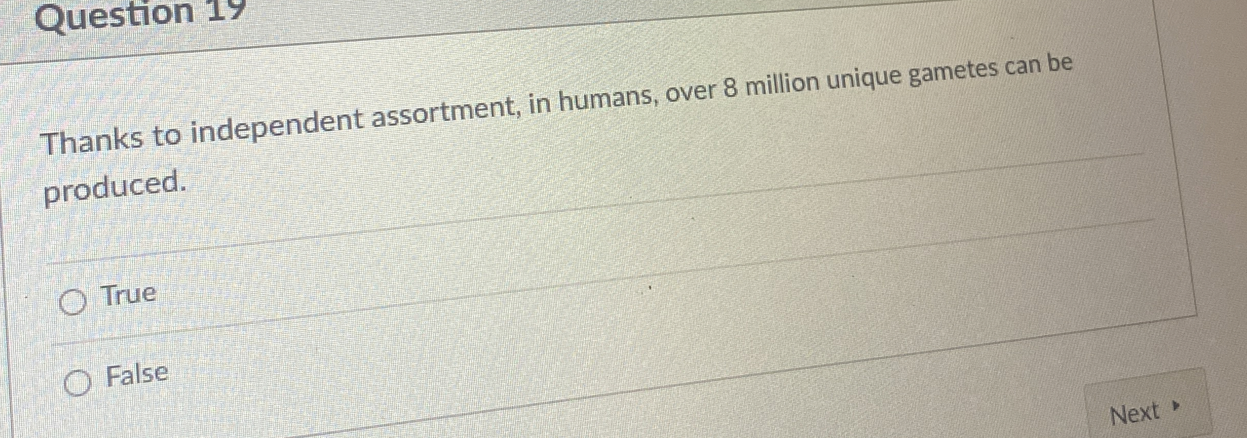 Solved Question 19Thanks to independent assortment, in | Chegg.com