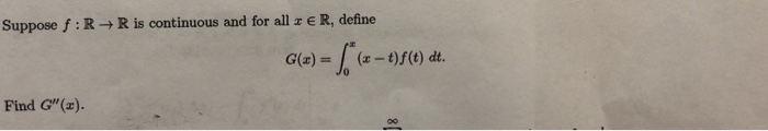 Solved Suppose f: R+R is continuous and for all a € R, | Chegg.com