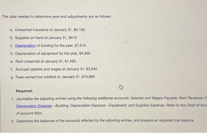 Solved 2. Determine the balances of the accounts affected by | Chegg.com