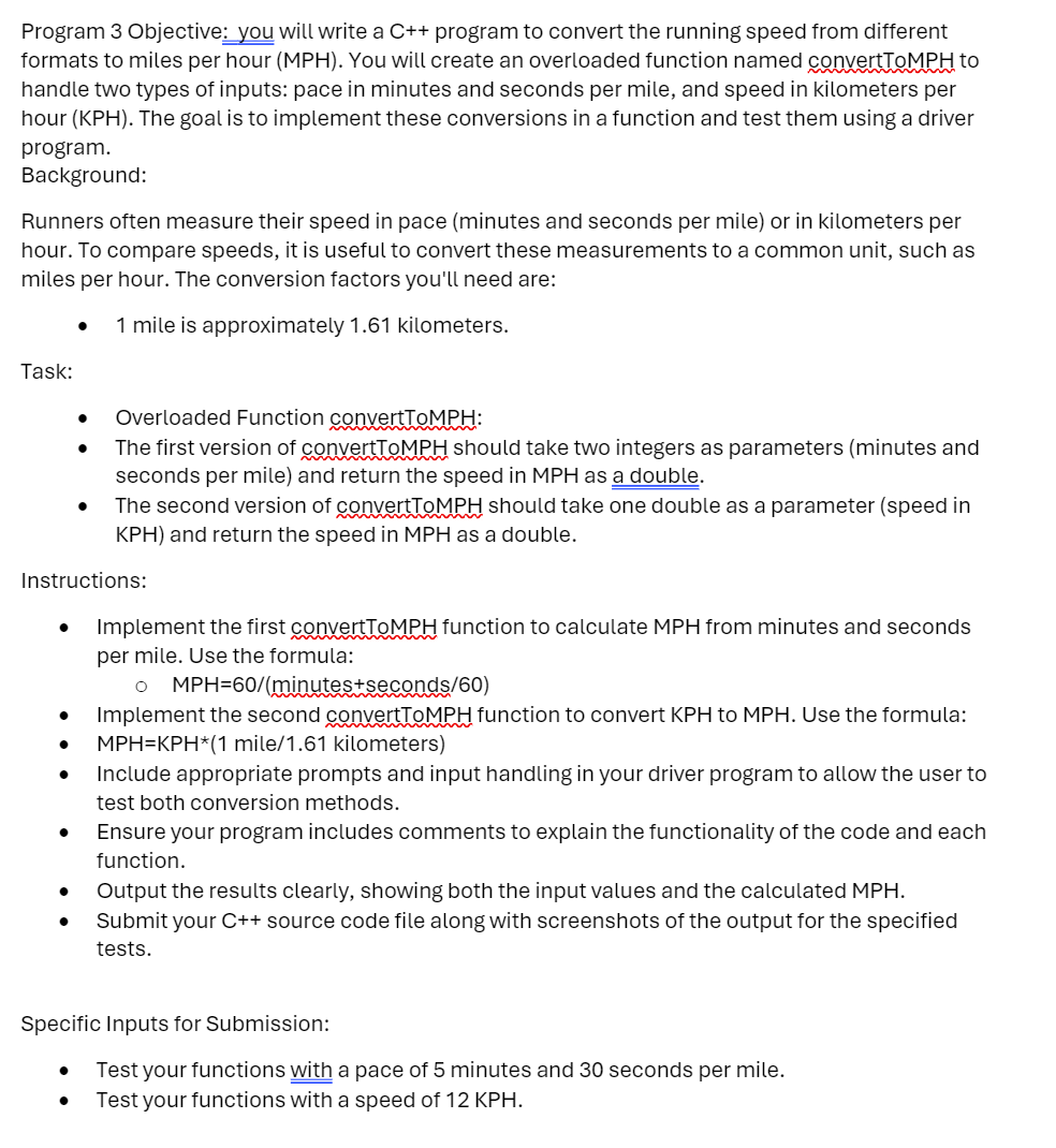 Solved Program 3 objective You Will Write A C program