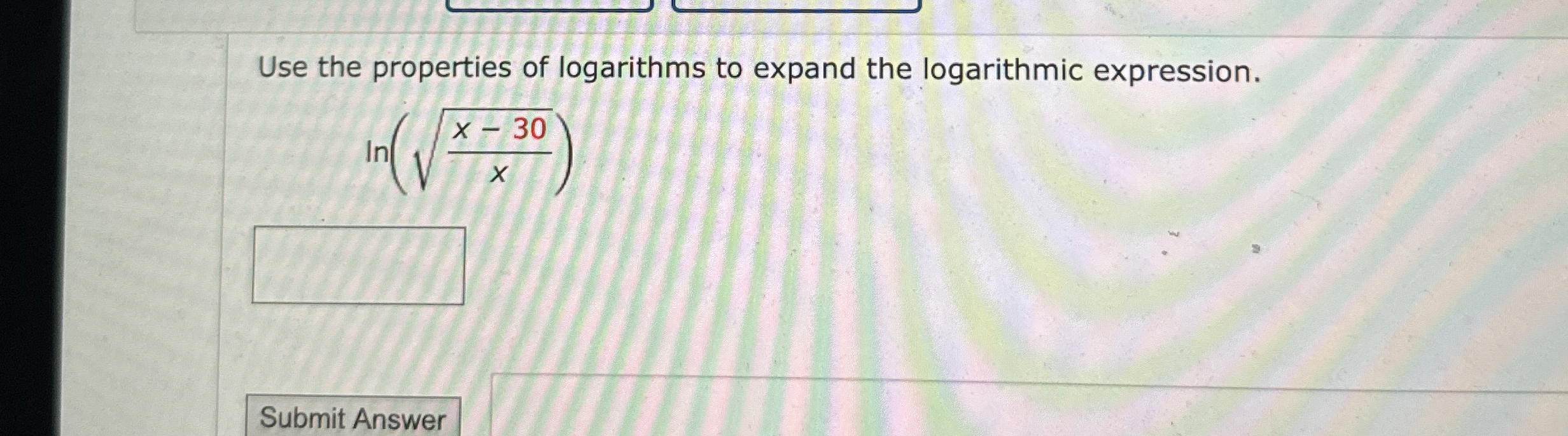 Solved Use the properties of logarithms to expand the | Chegg.com