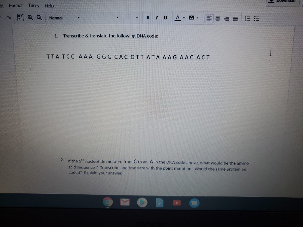 Solved dit Format Tools Help - 11 Normal - B I U A- A- 1. | Chegg.com
