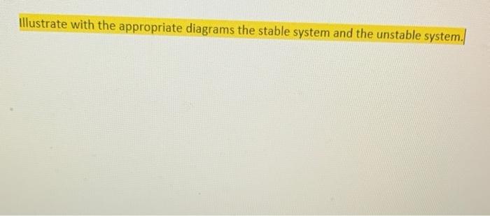 Solved Illustrate with the appropriate diagrams the stable | Chegg.com