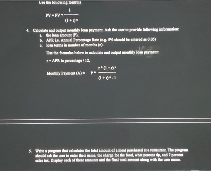 Solved Homework 3A: Performing Calculations Objectives The | Chegg.com