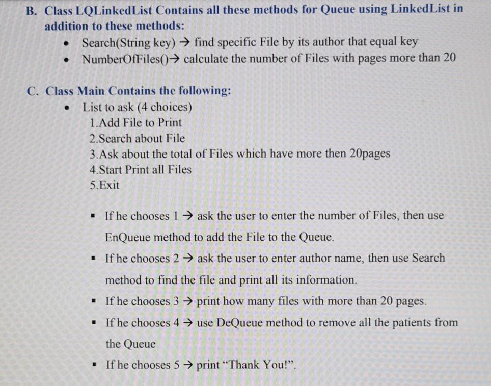 Solved 1. Create a Queue using single linked list for | Chegg.com
