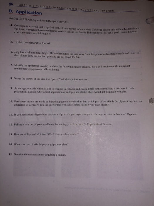 Solved Name Date Section Using Your knowledge RE 7 A. | Chegg.com