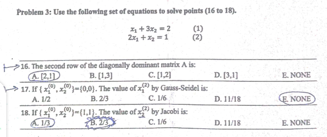 Solved Problem 3: Use the following set of equations to | Chegg.com