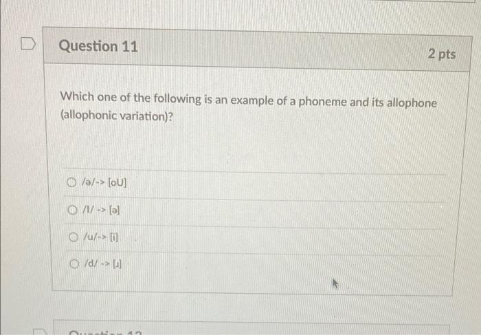 Solved Question 11 2 pts Which one of the following is an | Chegg.com