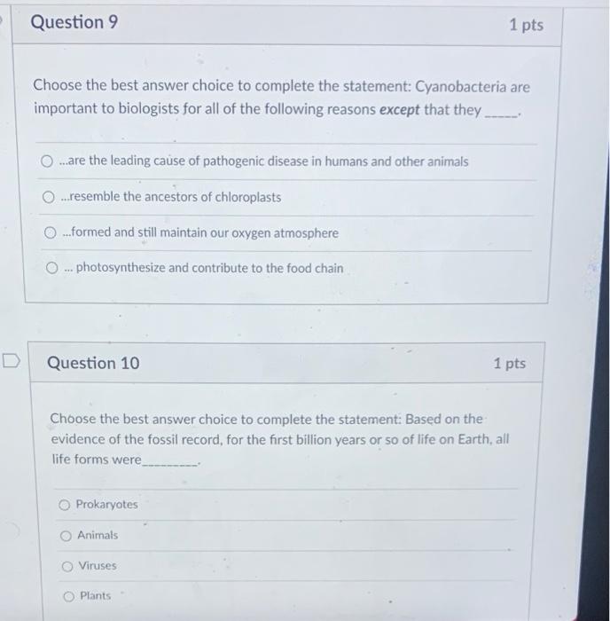Solved Choose the best answer choice to complete the | Chegg.com