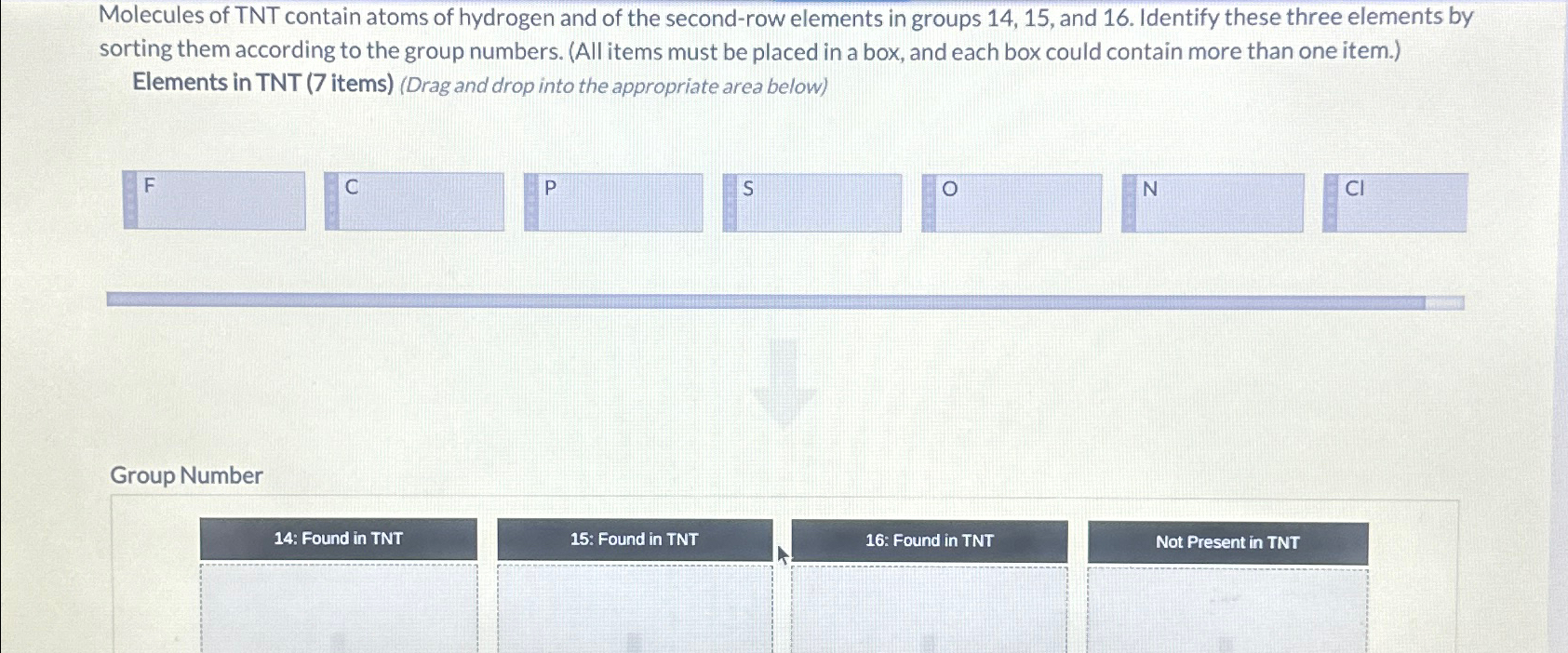 Solved Molecules of TNT contain atoms of hydrogen and of the | Chegg.com
