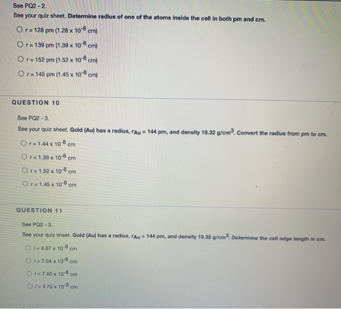 See PQ2 - 1. See your quiz sheet diagram. | Chegg.com