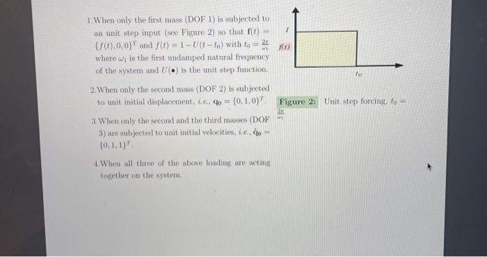 Q3. [40 Pts] Figure I shows a three DOF spring-mass | Chegg.com