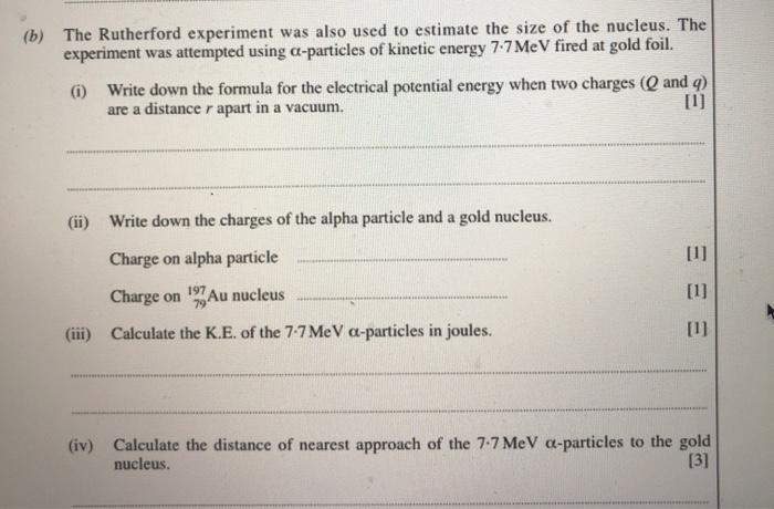 Solved (vii) The a-particle undergoes a head-on elastic | Chegg.com