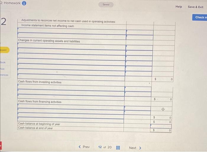 Solved Exercise 12-13 (Algo) Indirect: Preparing statement | Chegg.com