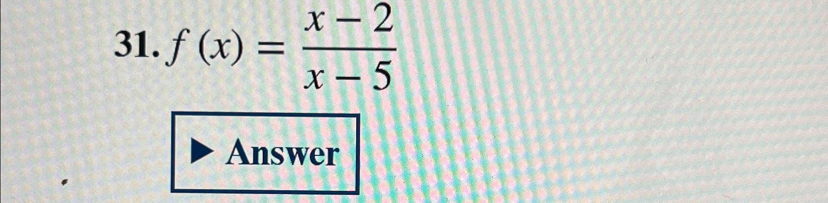Solved f(x)=x-2x-5 | Chegg.com