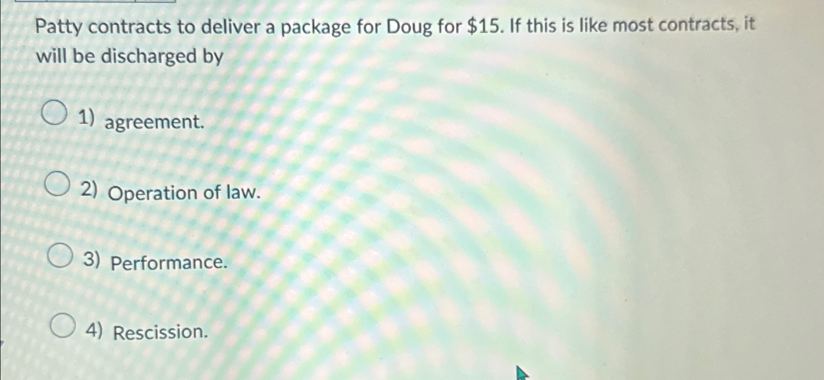 Solved Patty contracts to deliver a package for Doug for | Chegg.com