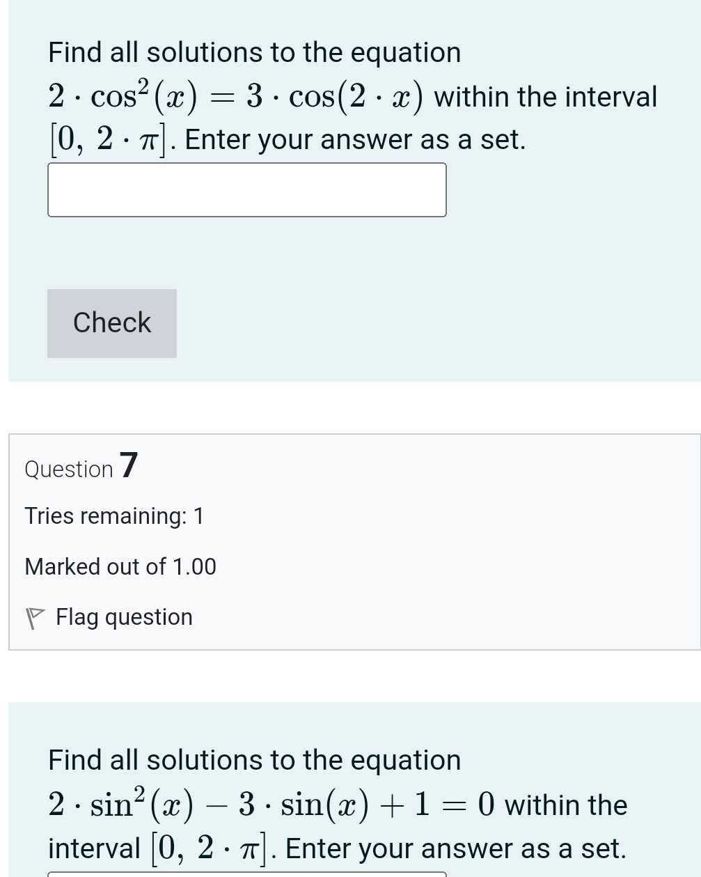 Solved Find all solutions to the equation | Chegg.com