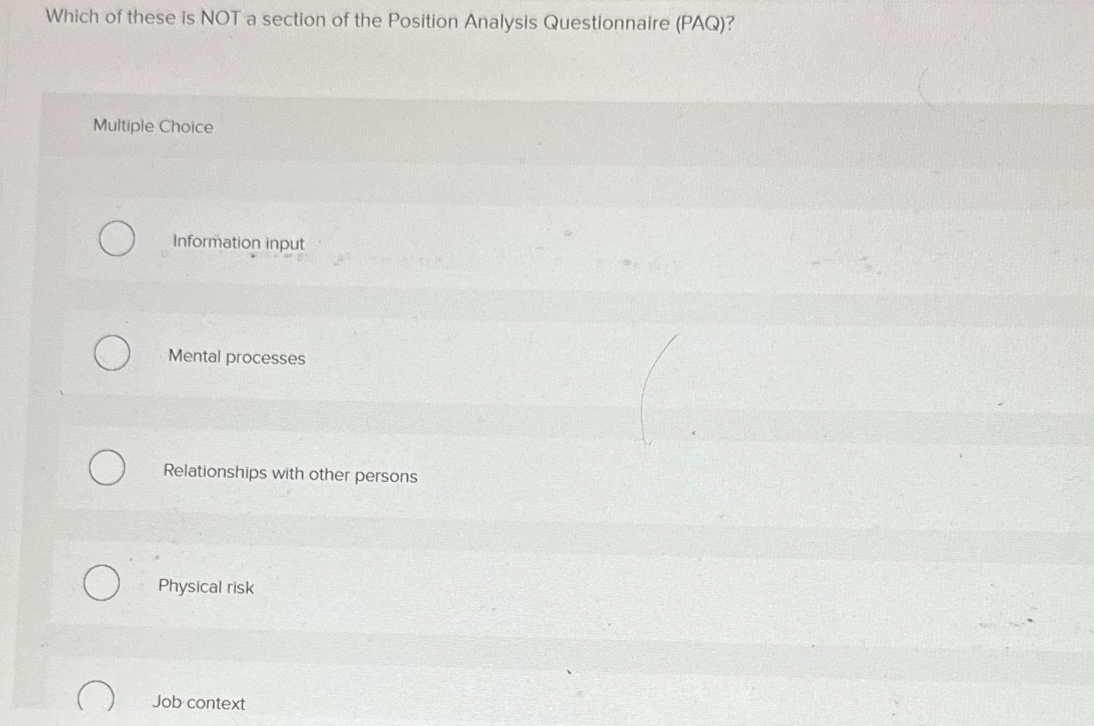 Solved Which of these is NOT a section of the Position | Chegg.com