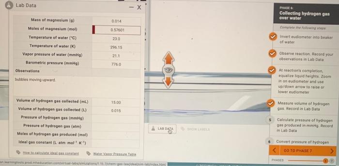 Solved Lab Data \begin{tabular}{cc} \begin{tabular}{l} Mass | Chegg.com