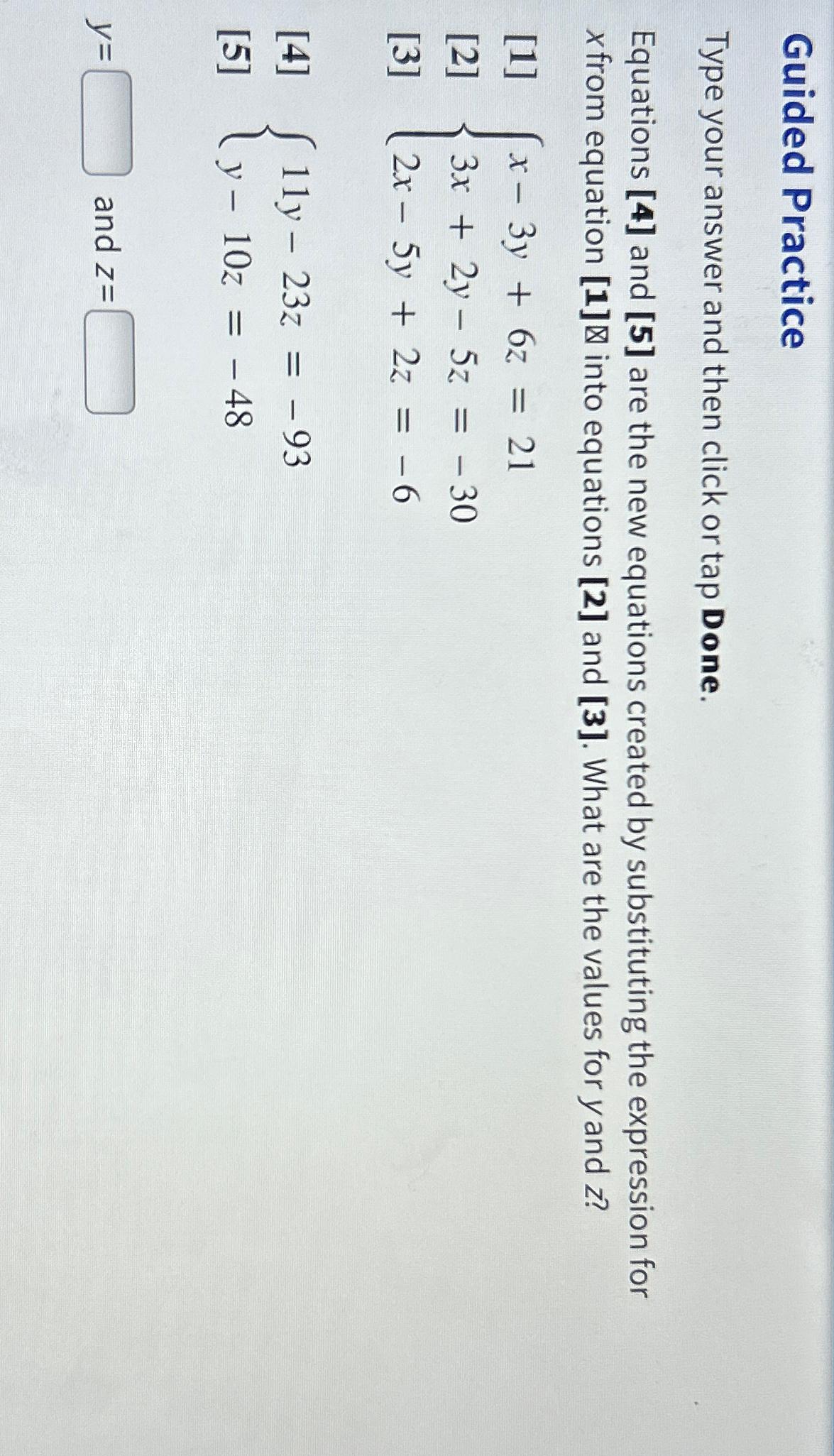 Solved Guided PracticeType your answer and then click or tap | Chegg.com