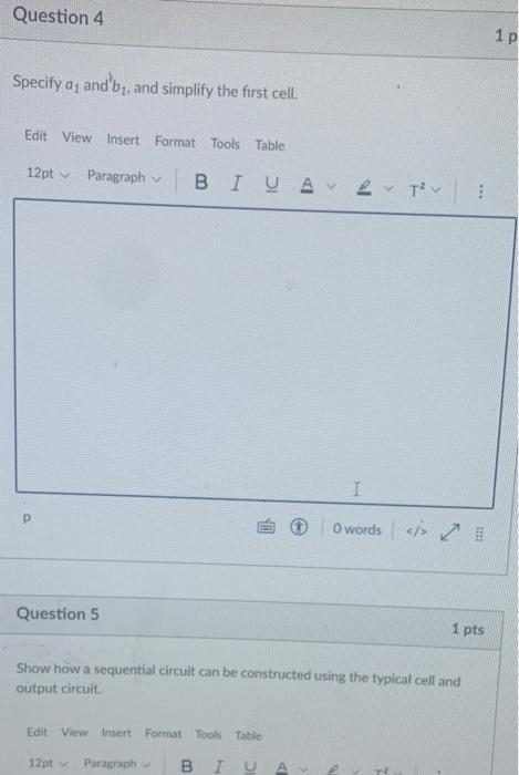 Solved An iterative circuit has a form similar to the figure | Chegg.com