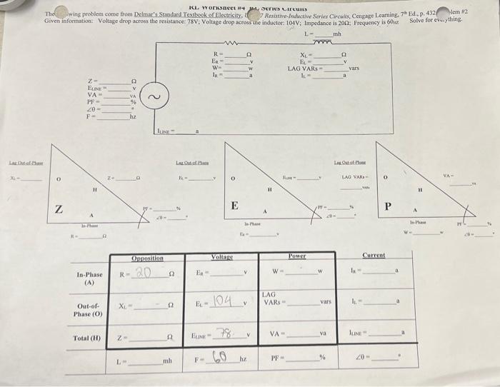 Solved RL WORKEL 4 Series LIECUS Thowing problemi come from | Chegg.com