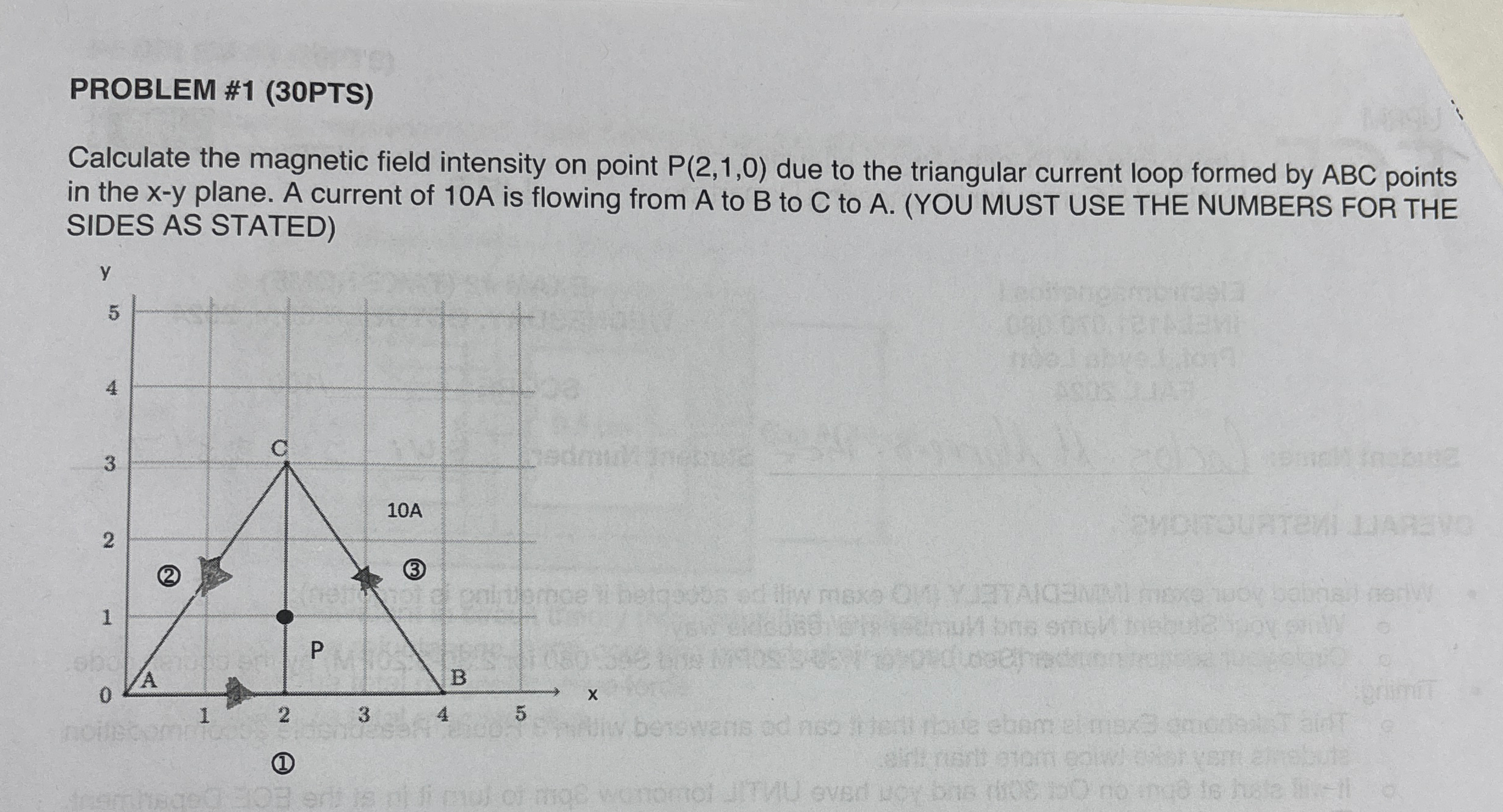Solved PROBLEM #1 (30PTS)Calculate the magnetic field | Chegg.com Solved PROBLEM #1 (30PTS)Calculate the magnetic field | Chegg.com
