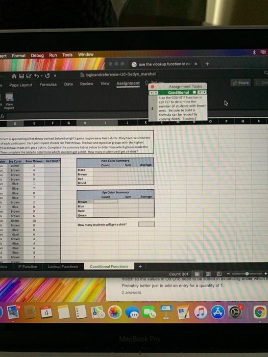 Solved use the countif function in cell i17 to determine the | Chegg.com