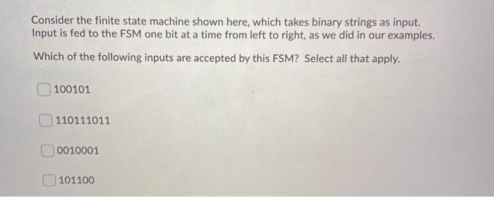 Solved So D 0 o start Consider the finite state machine | Chegg.com