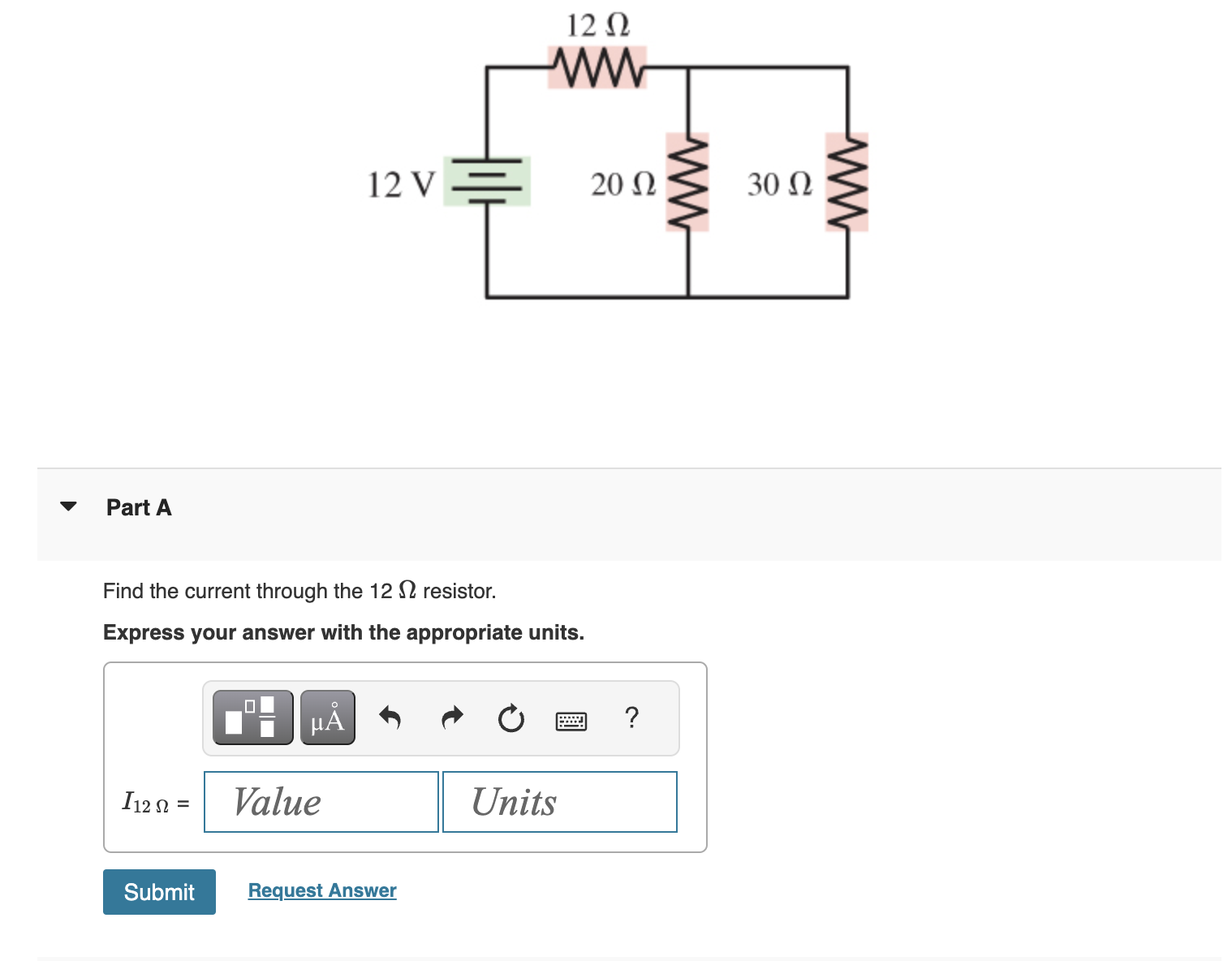 Solved Part FFind the potential difference across the 30Ω | Chegg.com