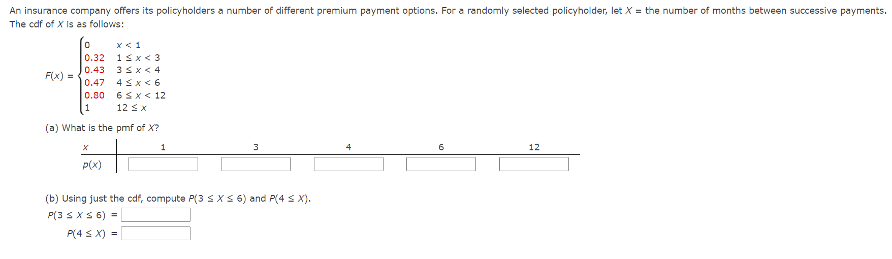 Solved An insurance company offers its policyholders a | Chegg.com